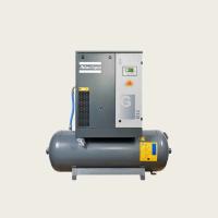 China G11 Tank Mounted Screw Air Compressor 11kW 15HP With Integrated Air Dryer Filter for sale
