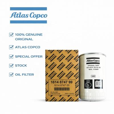 China 1614784700 1614874799 Atlas Copco Spare Parts Oil Filter For Industrial Air Compressor for sale