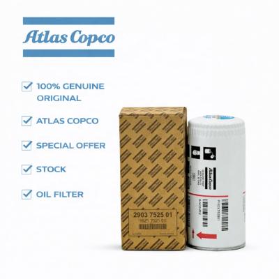 China Atlas Copco Original Air Compressor Oil Filter 2903752501 Spare Parts 1625752501 for sale