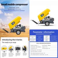 China XAS 88-7 Portable Diesel Screw Air Compressor Atlas Copco For Industrial Construction for sale