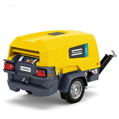 China Atlas Copco XAS88 Portable Diesel Air Compressor with 7 Bar Working Pressure Genuine Original for Continuous Outdoor Duty for sale