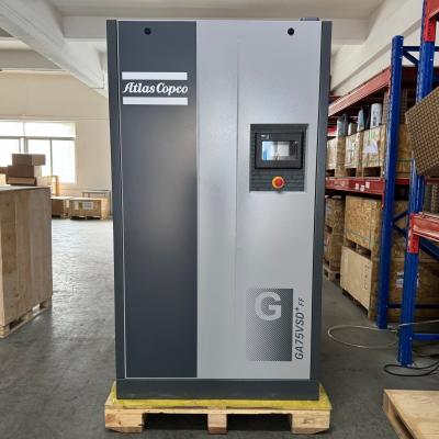 China Atlas Copco GA75 VSD Plus FF 75 kW 100 HP Industrial Air Compressor with Variable Speed Drive and Integrated Full Feature Dryer for sale