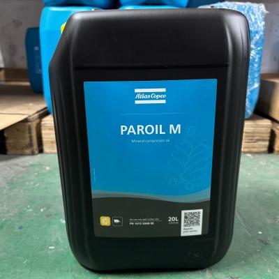 China Genuine Original Atlas Copco 1615594800 Paroil M 20 Litre Mineral Compressor Oil for Industrial Use for sale
