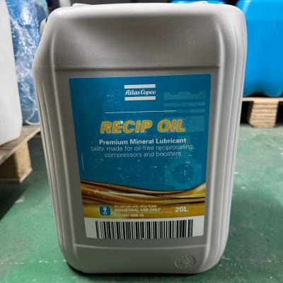China Atlas Copco Recip Oil 20 Litre Container for Piston Compressors with 8000 Hour Service Interval Genuine Original for sale