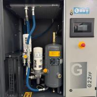 China Atlas Copco G22 FF 22 kW 30 HP Oil Injected Rotary Screw Air Compressor with Integrated Full Feature Dryer for Continuous Duty for sale