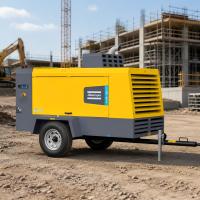 China Atlas Copco X-Air+600-17 154kW Portable Diesel Screw Air Compressor for sale