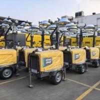 China Atlas Copco HiLight V5+ Diesel Portable Mobile Light Tower LED Construction Site Ready Stock for sale