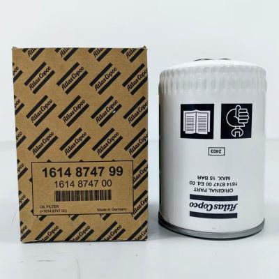 China Atlas Copco 1614874799 Oil Filterel Industrial Air Compressor Spare Parts for sale