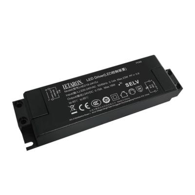 China Letaron IP20 18W 12V 24V LED Power Supply Constant Voltage LED Driver for Indoor Lamp for sale