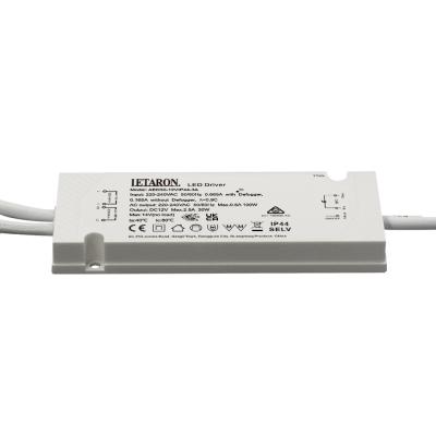 China 30W 12V 220-240V Super Slim EU LED Driver IP44 with Class II Protection for Mirror Light for sale