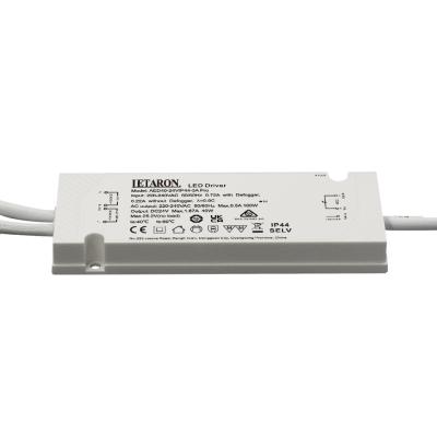 China 40W 24V Waterproof IP44 LED Driver with Cables for Mirror LED Lighting for sale