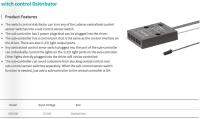 China Sub-Control Switch Splitter BOX-06 12-24V Convert Central Control to Sub Control for Cabinet Lights for sale