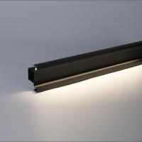 China RA90+ DC12V Handleless Cabinet LED Light Uniform No Dark Spots Custom Length Vertical Light for sale