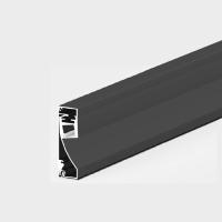 China Soft Even Illumination Matte Black Base Cabinet LED Light Under Plinth No Glare for sale