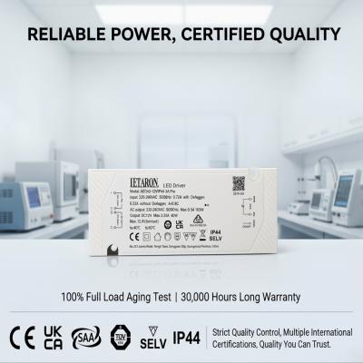China 48W 24V Constant Voltage LED Driver with 30000 Hours Warranty CE/SAA Approved for sale