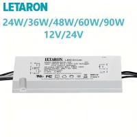 China Direct Manufacturer Custom Bathroom Mirror Cabinet Intelligent Control System Letaron US 24V 90W Mirror Light LED Driver Integrated Relay Control with Cables for sale