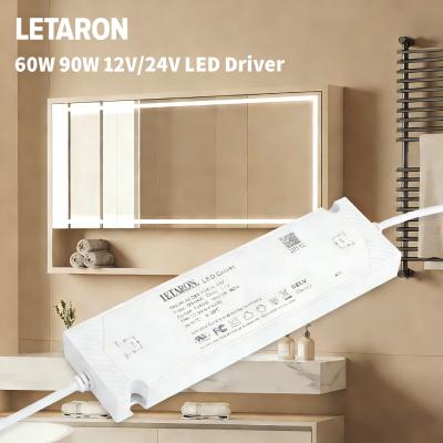 China ODM Customization LED driver factory Letaron 36W 12V/24V UL LED Power Supply for Bathroom Vanity & Under Cabinet Lighting for sale