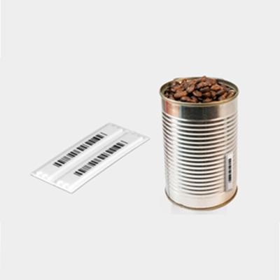 China Supermarket Metal Can Anti Theft Labels Stickers 58KHZ Barcode For Retail Security for sale