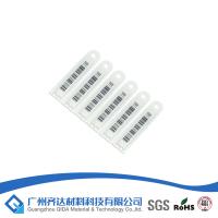 China White Barcode Security Labels 58kHz Frequency Anti Theft Supermarket AM Soft Labels for sale
