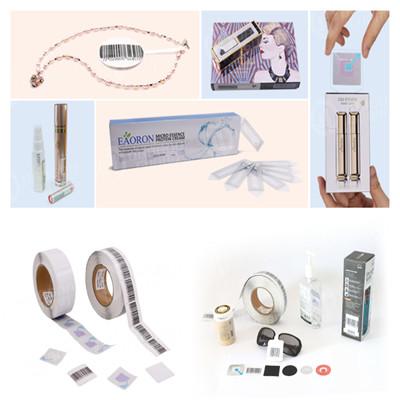 China White / Barcode / Black EAS Labels For Clothing Anti Theft Sew In Tag for sale