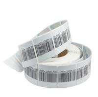 China High Sensitivity Brand Woven AM Label In Roll With Raised Logo 45*10.8mm for sale