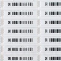 China QIDA Anti Theft Label For Valuables With Barcode And Blank Variety Dimension Mini Delta Tag for sale