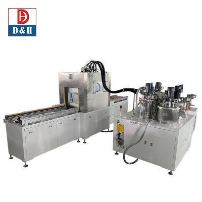 China 2K Vacuum Potting Machine With Vacuum Chamber And Conveyor In Epoxy Resins Dispensing for sale