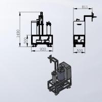 China Electric Driven 2K Meter Mix and Dispenser Machine with Ab Ratio 1 1-10 1 Adjustable for sale