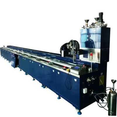 China Plastic Packaging Material 7.5 M Strips Silicone Gluing Machine with Automatic Grade for sale