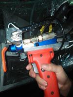 China Semiautomatic Manual Glue Resin Mixing Machine with Hand Held Gun and High Precision for sale