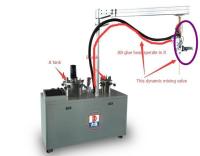 China Semiautomatic Manual Glue Resin Mixing Machine with Hand Held Gun and High Precision for sale