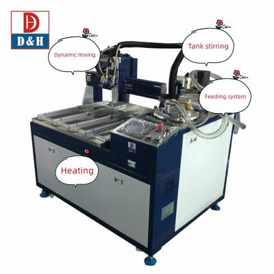 China 700x700x100 Epoxy Resin Dispensing Potting Dropping Machine for Two Component Adhesive for sale