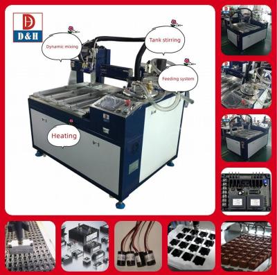 China PU Other Double Components Glue Potting Machine for Electronic Board in Plastic Box for sale