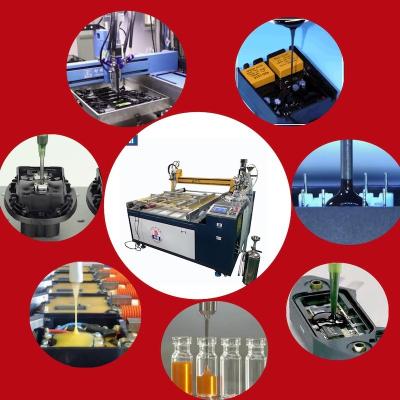 China Liquid Dispensing System For 2K Adhesives And Resins LED Automatic Glue Dispensing Potting Machine for sale