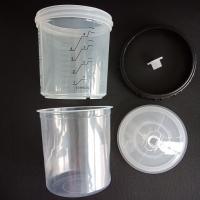 China PP Plastic Paint Spray Gun mixing Cup for sale