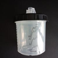 China PP Spray gun disposable plastic paint mixing cup for sale
