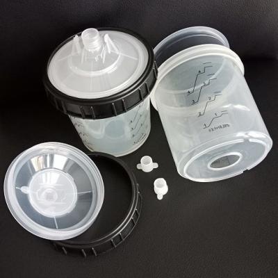 China nice quality 800ml screw paint mixing cup for spray gun for sale