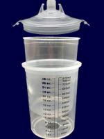 China all purpose small plastic mixing cups set for spray gun for sale