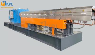 China Twin Screw Recycled Plastic Pelletizing Extruder Machine PE PP PS for sale