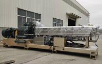 China Rigid PVC Compounding Conical Double Screw Extruder Granules Making Machine for sale