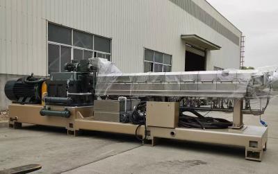 China Rigid PVC Compounding Conical Double Screw Extruder Granules Making Machine for sale
