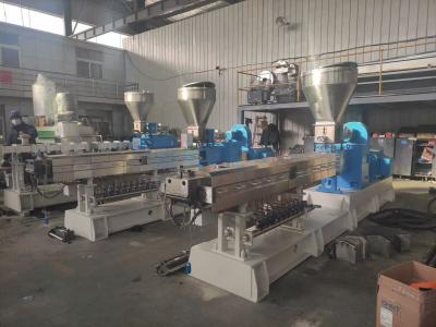 China 35mm–95mm Triple Screw Extruder Wood Plastic Pelletizing Equipment for sale