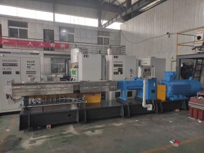 China Biodegradable Plastic PP Triple Screw Extruder Machine PHA Blending Modification for sale