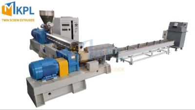 China 500rpm–600rpm PBAT Triple Screw Extruder And Pelletizer Polymer Blending for sale