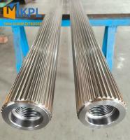 China Bimetallic Screw Barrel Shaft For Co Rotating Twin Screw Extruder Machine Parts for sale