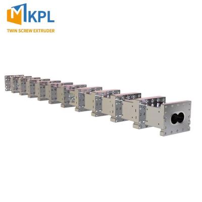 China Co Rotating Twin Screw Extruder Barrel Screw For Masterbatch Compounding for sale