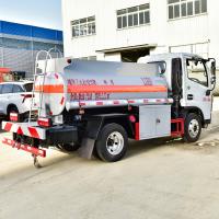 China Custom 2000L Dongfeng Mini Carbon Steel Kitchen Oil Drum Fuel Oil Tanker Truck Transport for sale