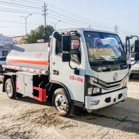 China Custom 2000L Dongfeng Mini Carbon Steel Kitchen Oil Drum Fuel Oil Tanker Truck Transport for sale