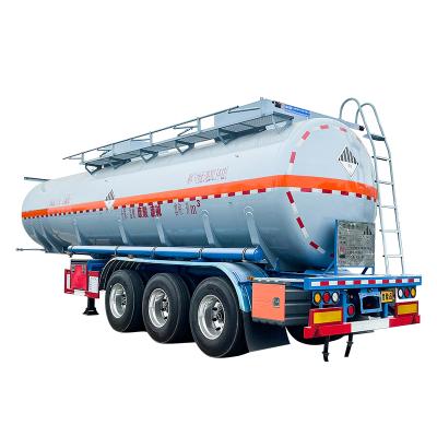 China High Capacity 24000L PE Lining Hydrochloric Acid Tanker Semi Trailer With 3 Axles for sale