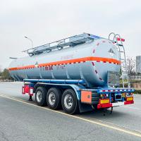 China 24000L PE Lining 3 Axles Hydrochloric Acid Tank Semi Trailer Chemical Transport Safety Solution for sale